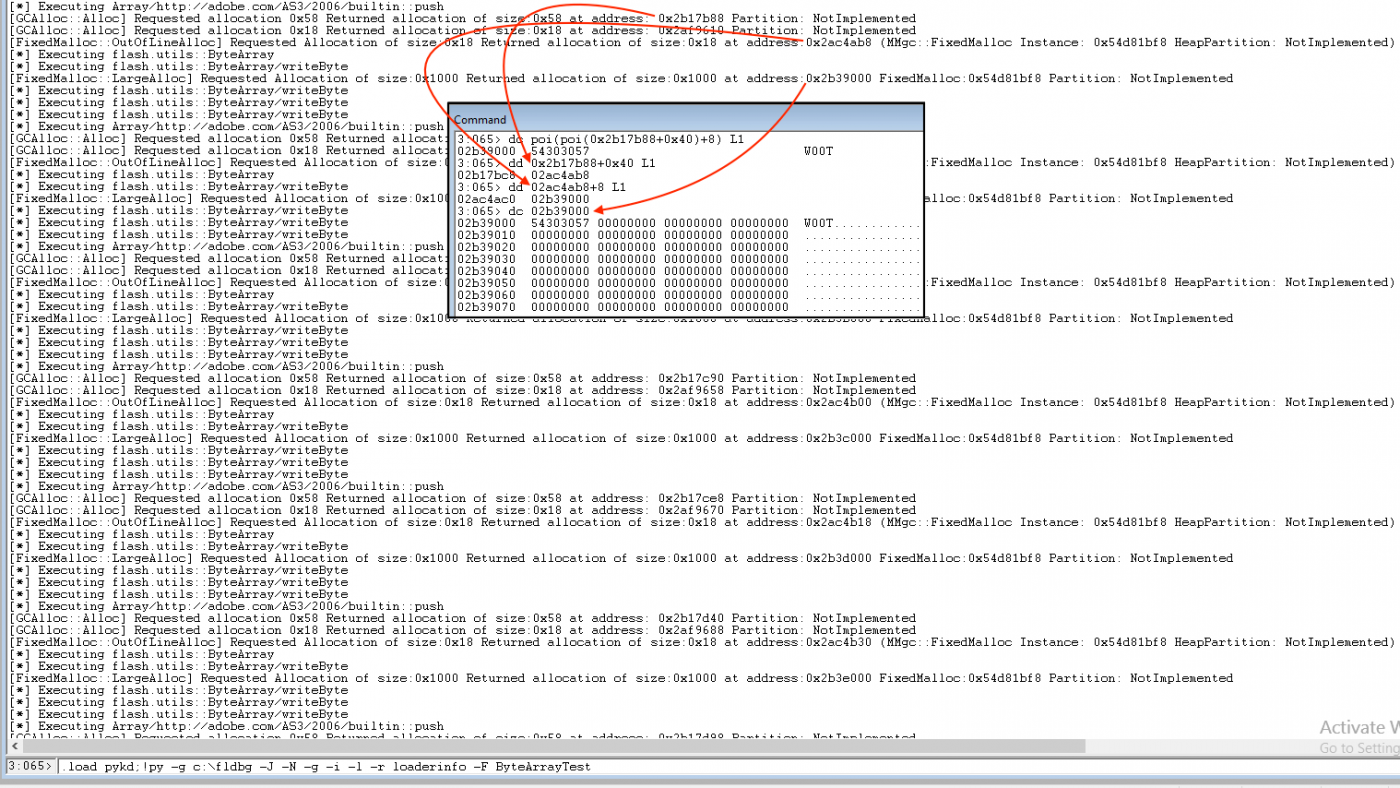 Fldbg, a Pykd script to debug FlashPlayer