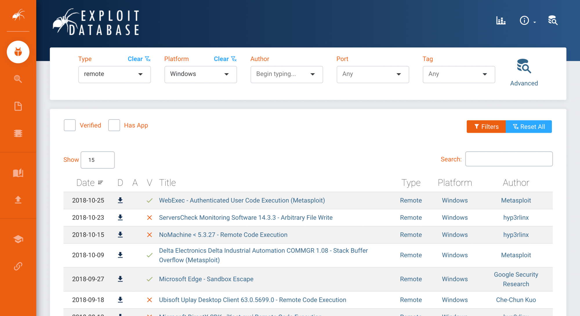 Exploit Database Redesign